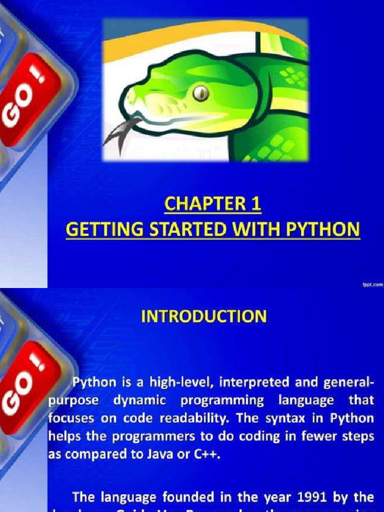 Introduction in Python 1 | PDF