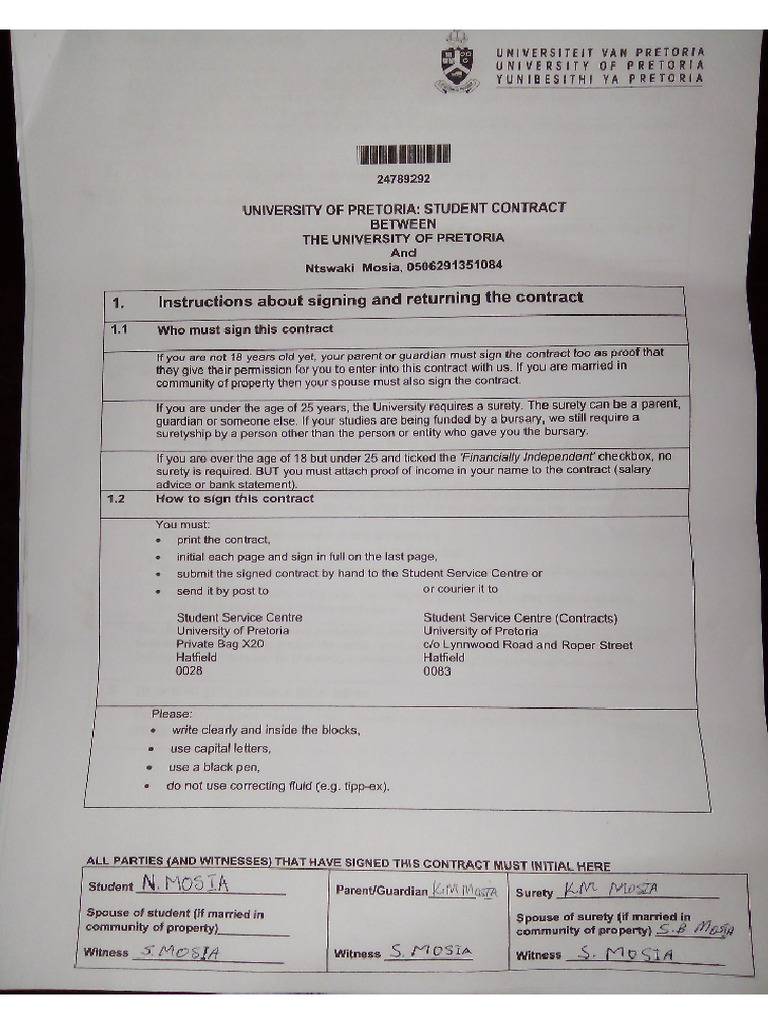 Study Contract | PDF