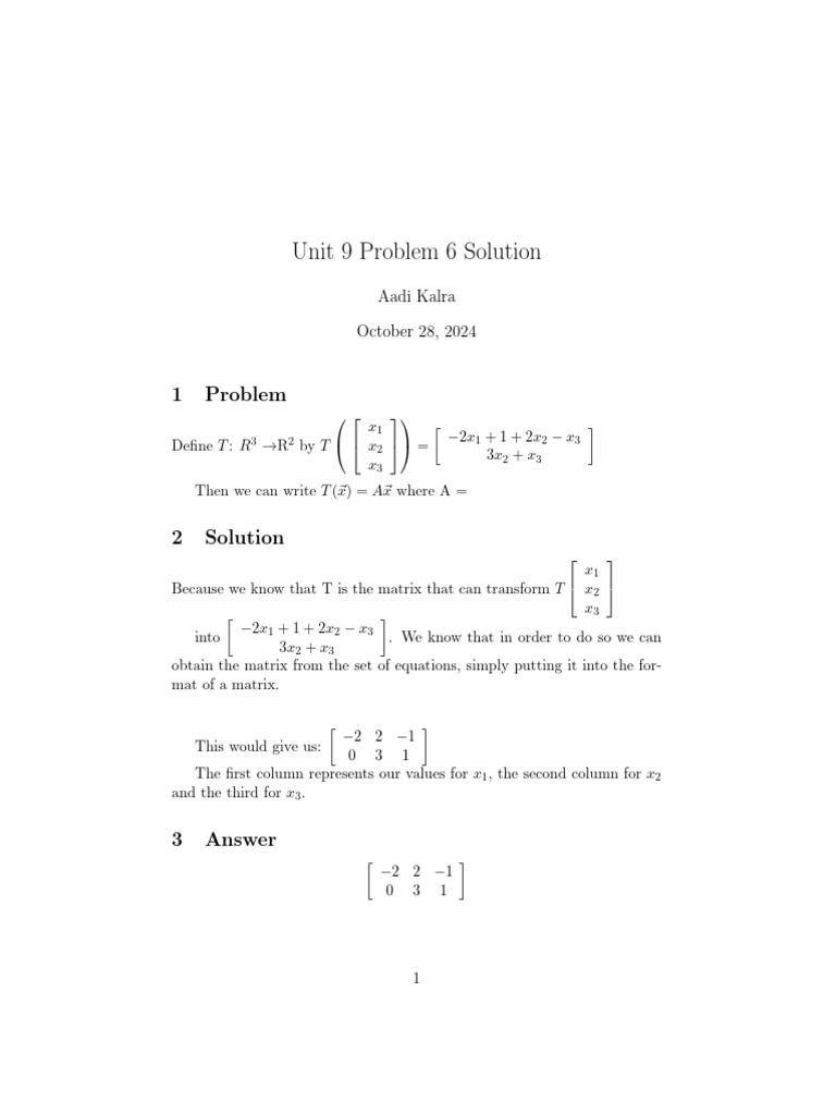 Unit_9_Problem_6_Solution | PDF