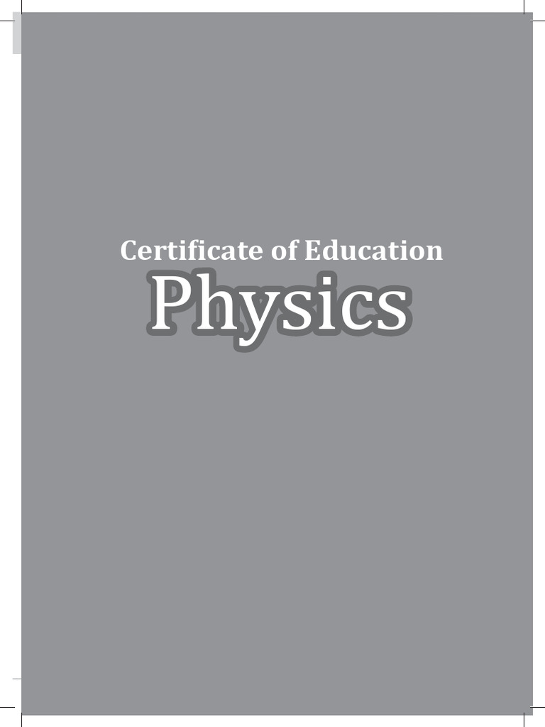 UACE NCDC Physics A Level Teaching Syllabus | PDF | Electrodynamics ...