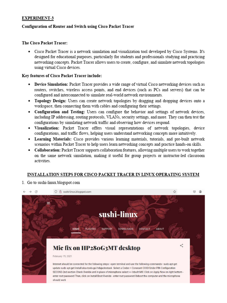 LAB EXPERIMENT-3 | PDF | Computer Network | Ip Address