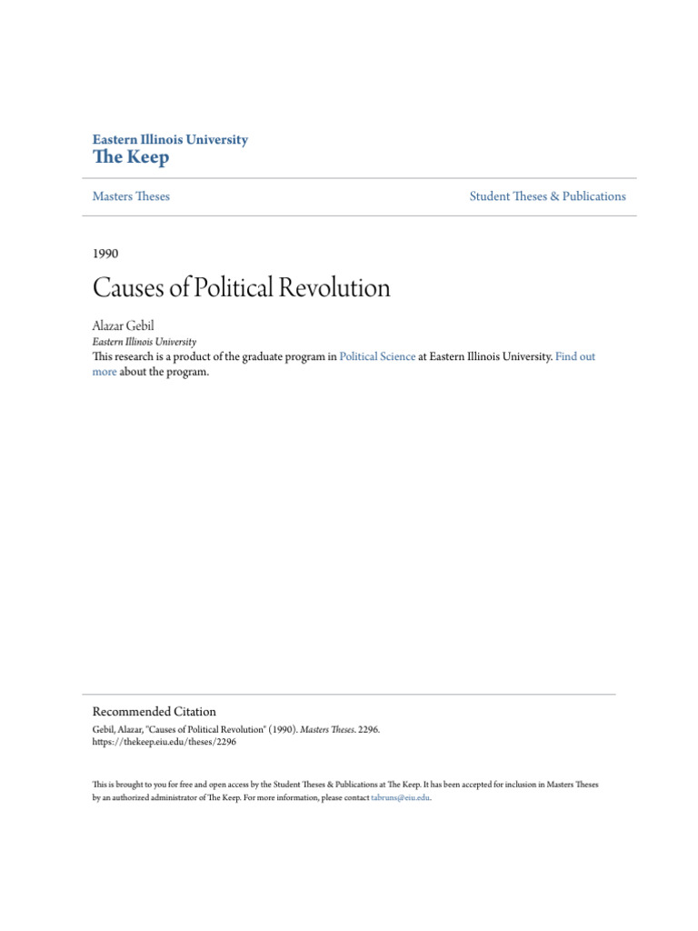 Causes of Political Revolution Good Highlighted | PDF | Revolutions ...