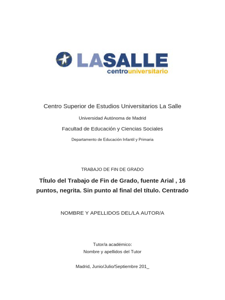 PLANTILLA PORTADA TFG | PDF