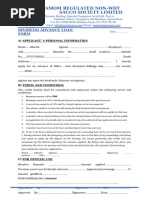 Mobile Banking Form | PDF