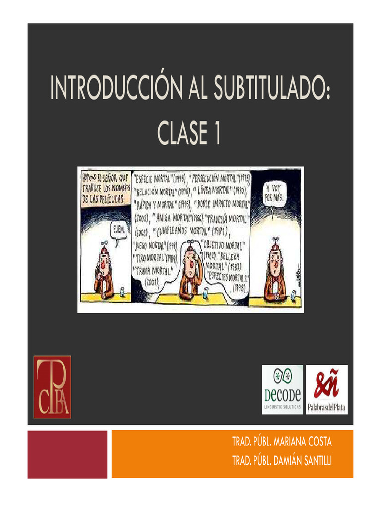 Clase 1_Septiembre | PDF | Traducciones | Mecánica del lenguaje