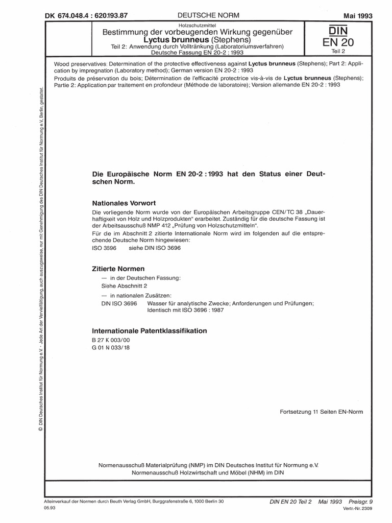 Din en 20-2 1993-05 | PDF