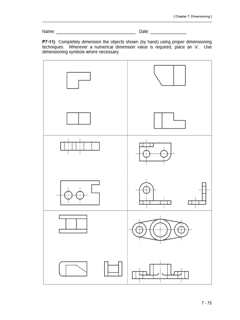 Chapter 7: Dimensioning | PDF