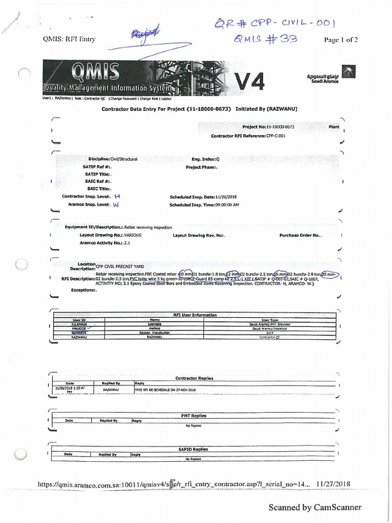 QR#CPP Civil 001 Qmis#33 | PDF