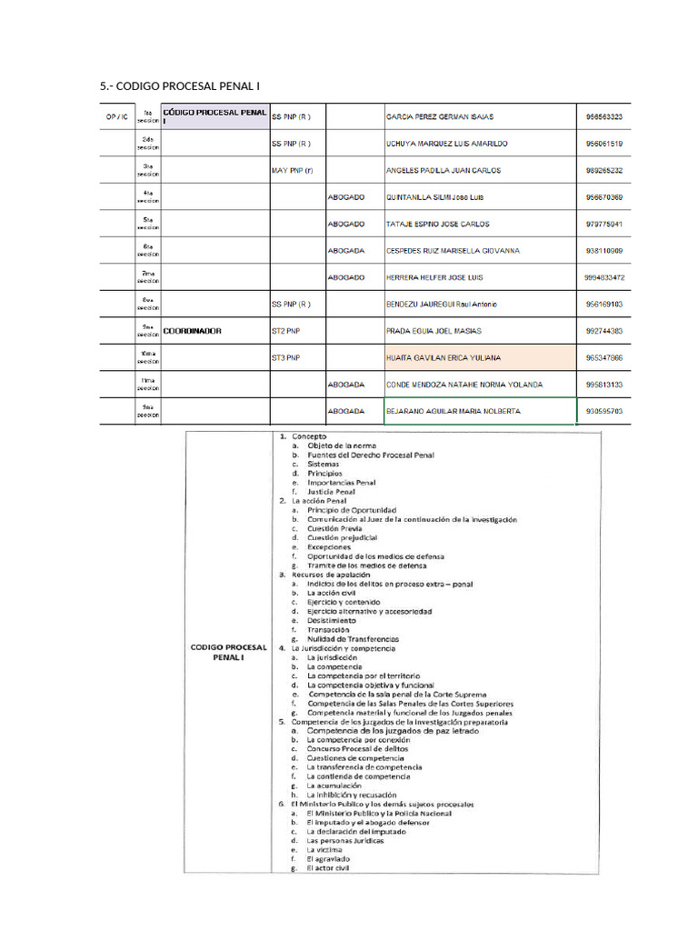 Codigo Procesal Penal I (Ic) | PDF