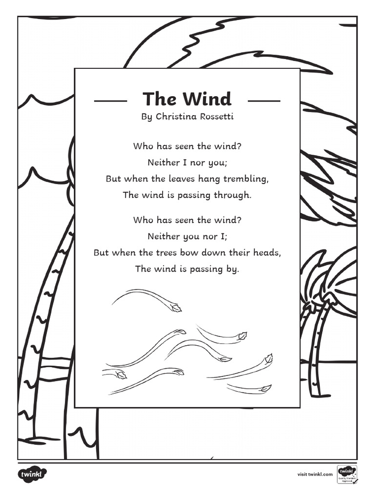 The Wind by Christina Rossetti - Poem Print-Out | PDF