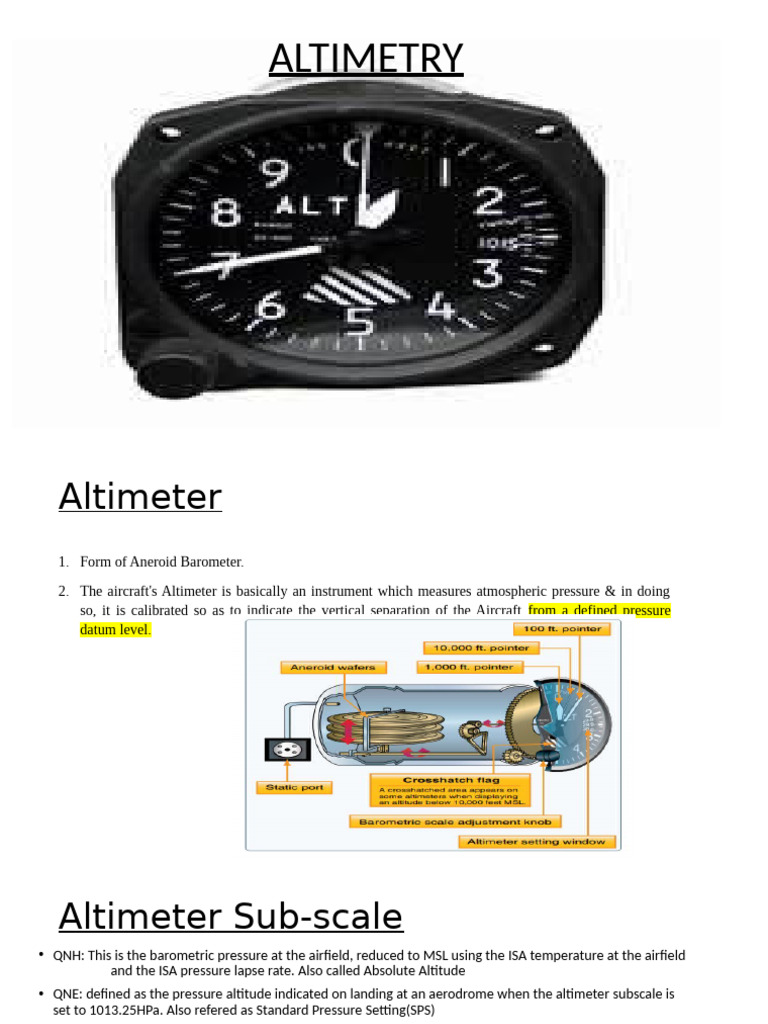 2.2 Altimetry Bfc | PDF | Altitude | Atmospheric Pressure
