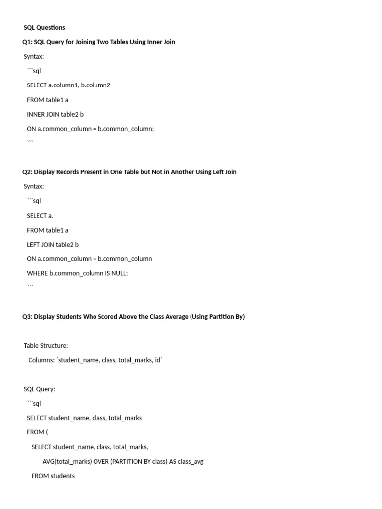 Questions_For_Preparation (1) | PDF | Data Management | Computing