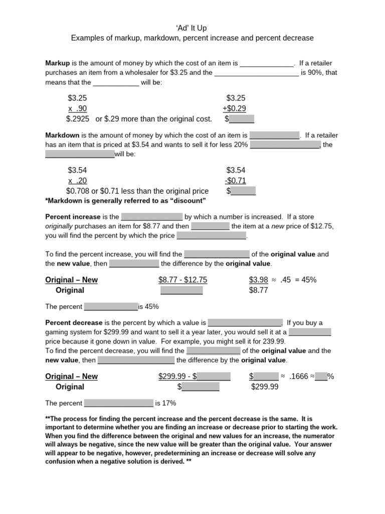 Markdown and Markup Examples | PDF | Prices | Financial Economics