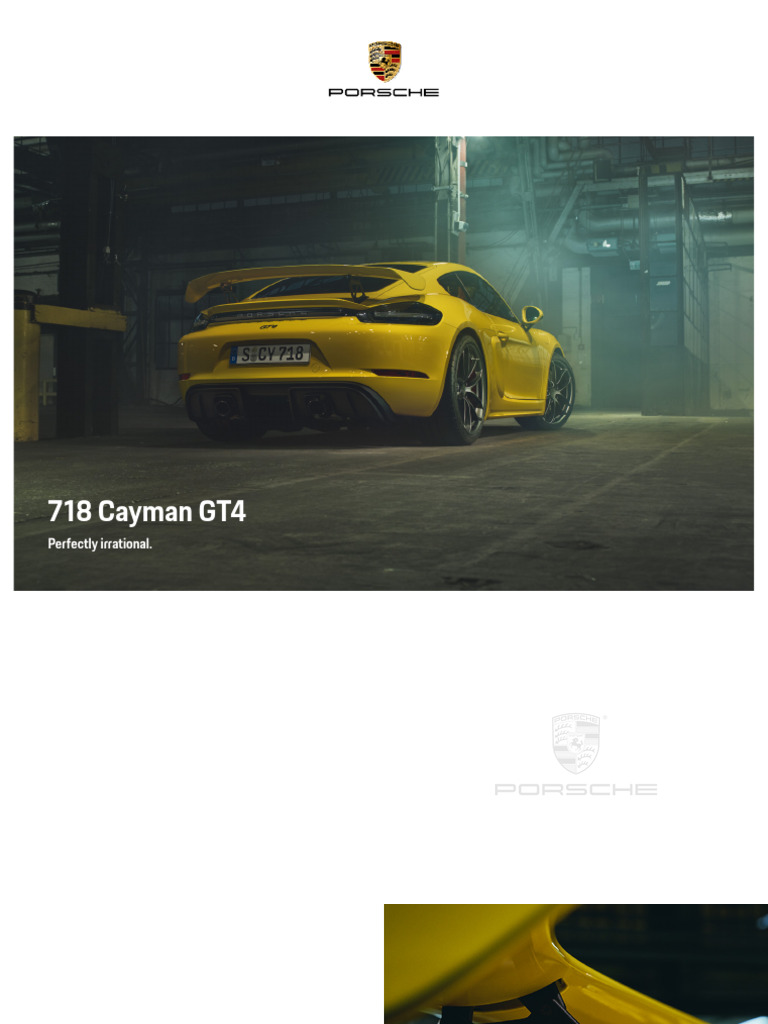 718 Cayman GT4 - Brochure | PDF