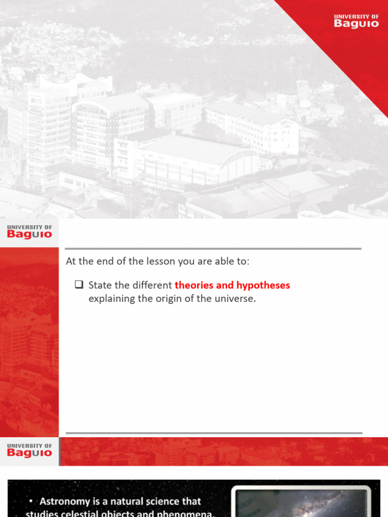 The Origin of The Universe | PDF | Big Bang | Physical Cosmology