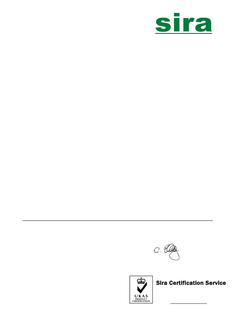 EN50262 IEC62444 Industrial Sira | PDF