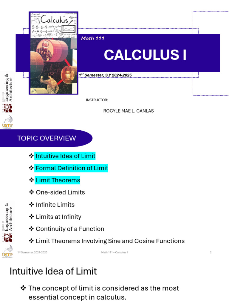 Calculus 1 Lecture 3 - Limits and Continuity | PDF | Limit (Mathematics ... Calculus 1 Lecture 3 - Limits and Continuity | PDF | Limit (Mathematics ...