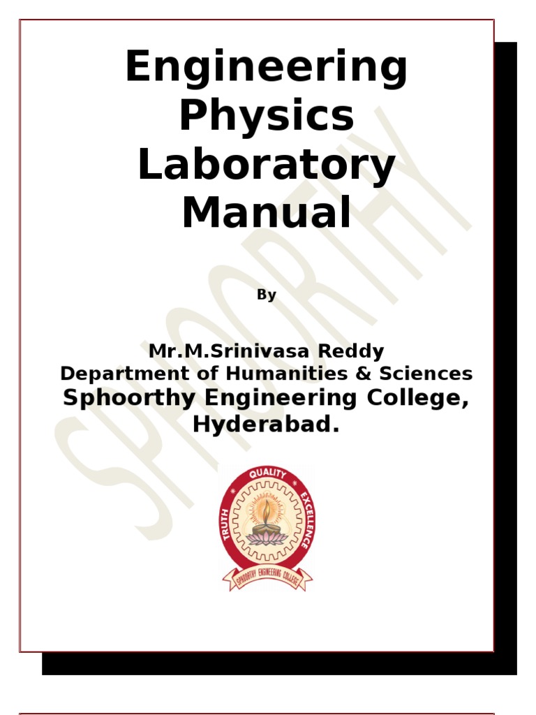 Engineering Physics Lab Manual | PDF | Diffraction | Interference (Wave ...