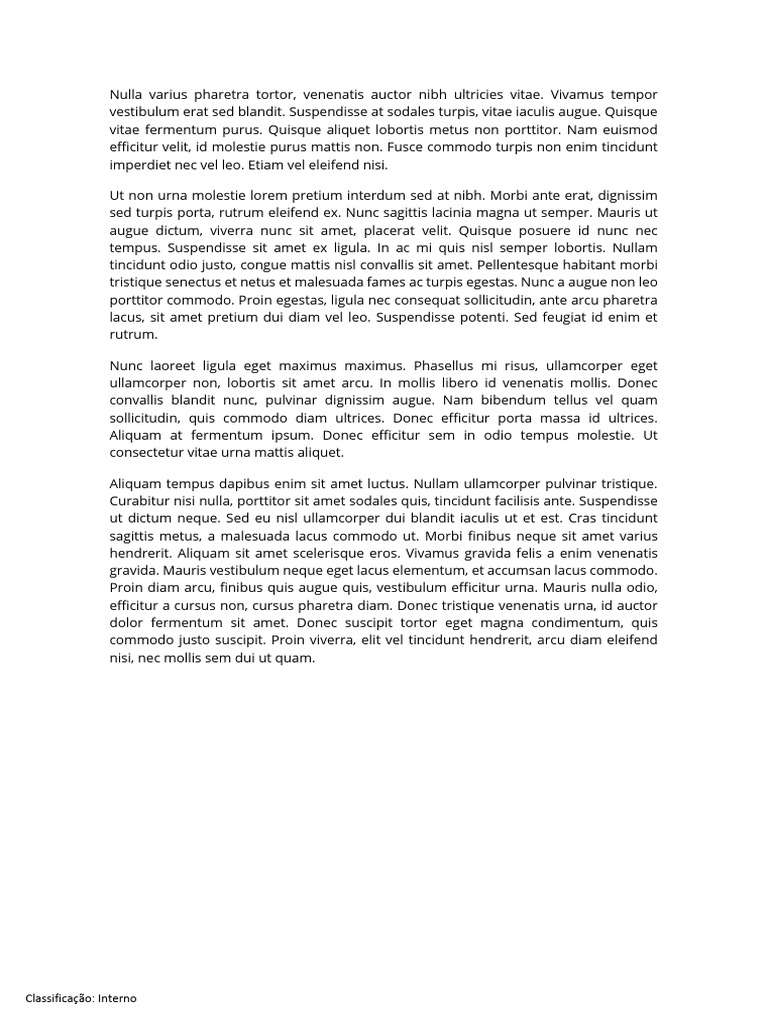 Classificação: Interno | PDF