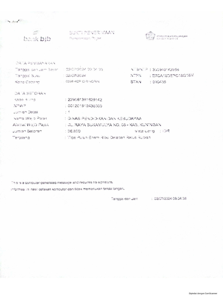 BPP PPH 23 Juni 2024 SDN 1 Cibingbin | PDF