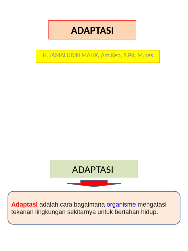 ADAPTASI | PDF