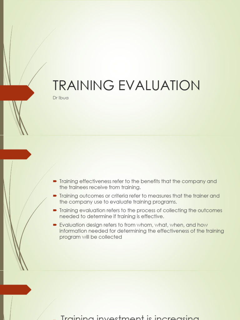 Employee Training Evaluation | PDF | Evaluation | Return On Investment