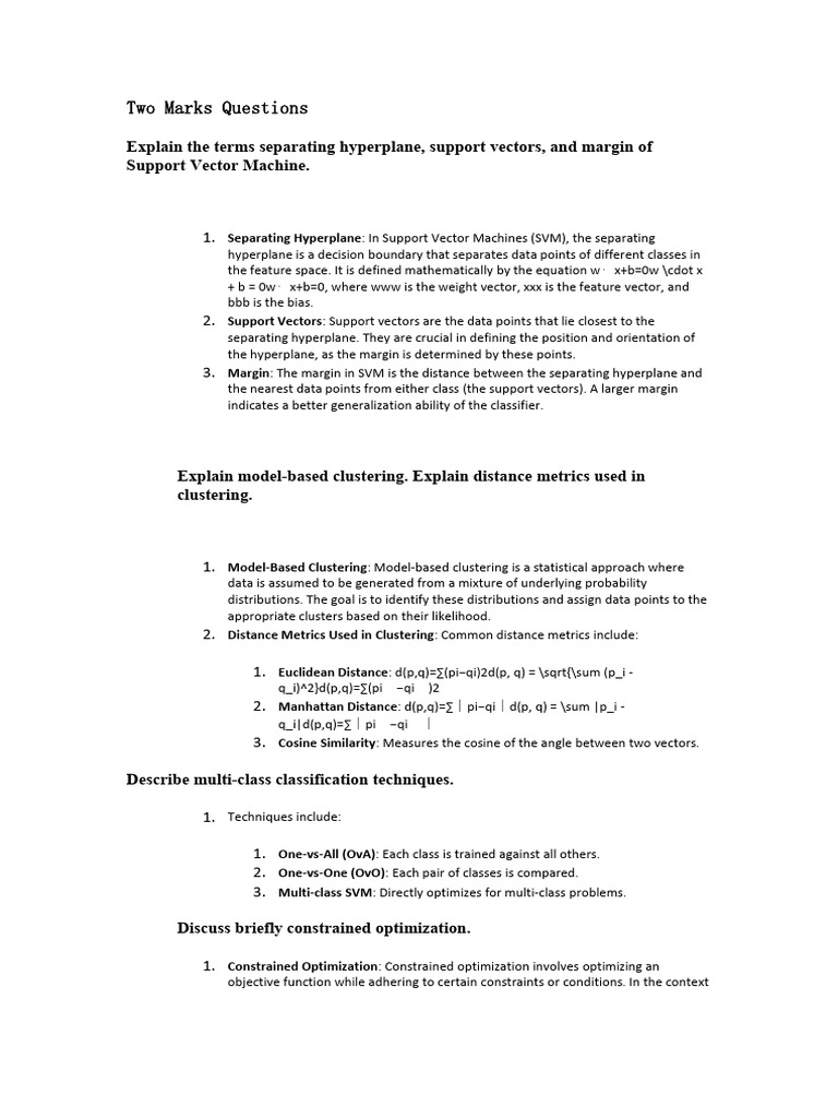 ML IA2 answers | PDF | Principal Component Analysis | Support Vector Machine