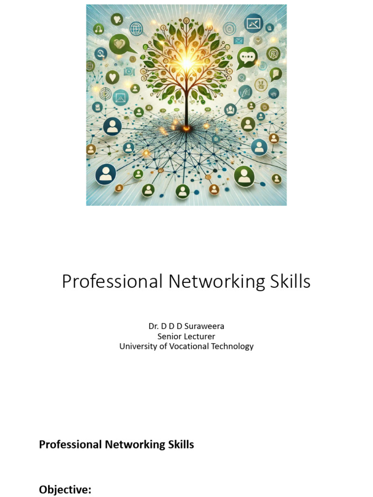 Professional Networking Skills | PDF | Linked In | Workforce Development