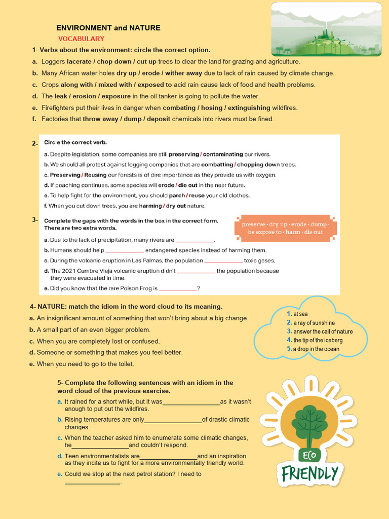 Environment and Nature - Idioms | PDF