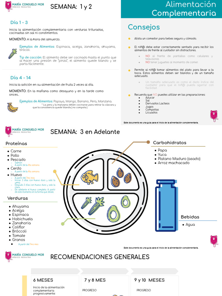 Guía Alimentación Complementaria-2 | PDF | Alimentos | Cocina occidental