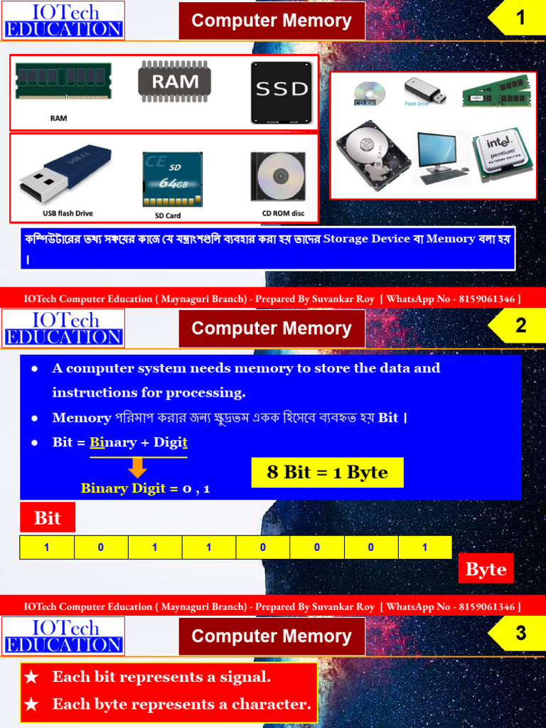 Computer Memory | PDF | Random Access Memory | Byte