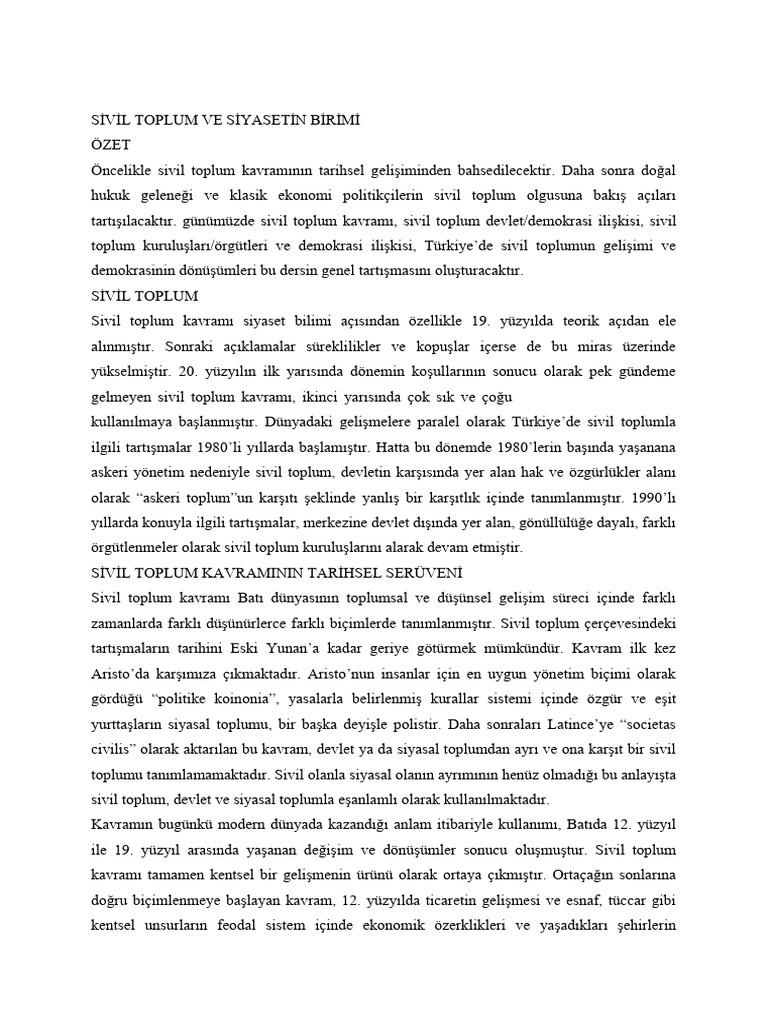 13 Hafta Okumasi Siyaset Bilimi | PDF