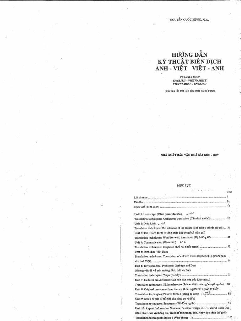 Dich Anh-Viet, Viet Anh | PDF