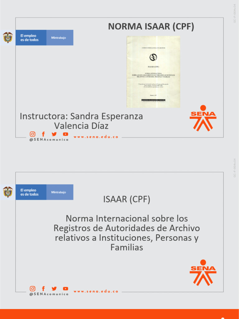 Presentación ISAAR (CPF) | PDF