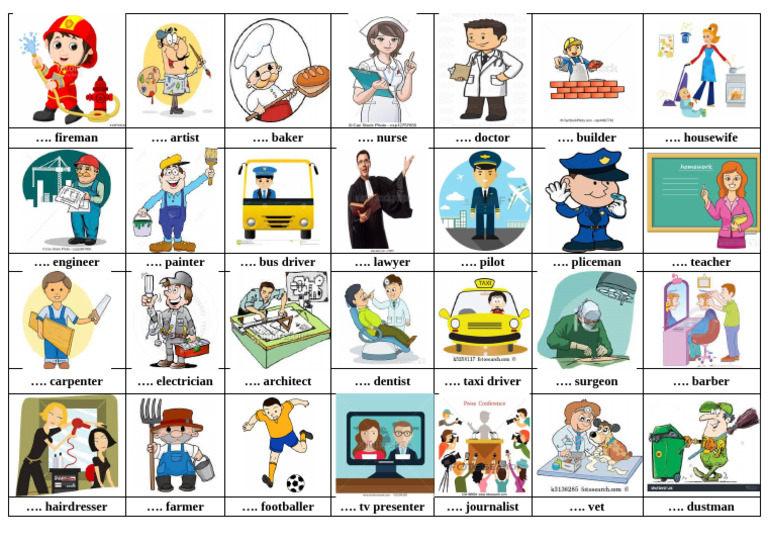 Jobs Article A and An Activities With Music Songs Nursery Rhymes ...