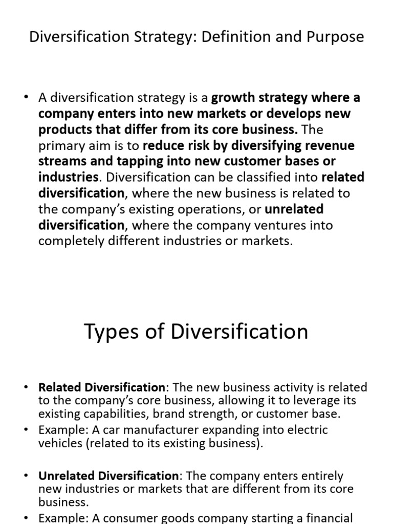 Diversification Strategy and Implementation | PDF | The Walt Disney ...