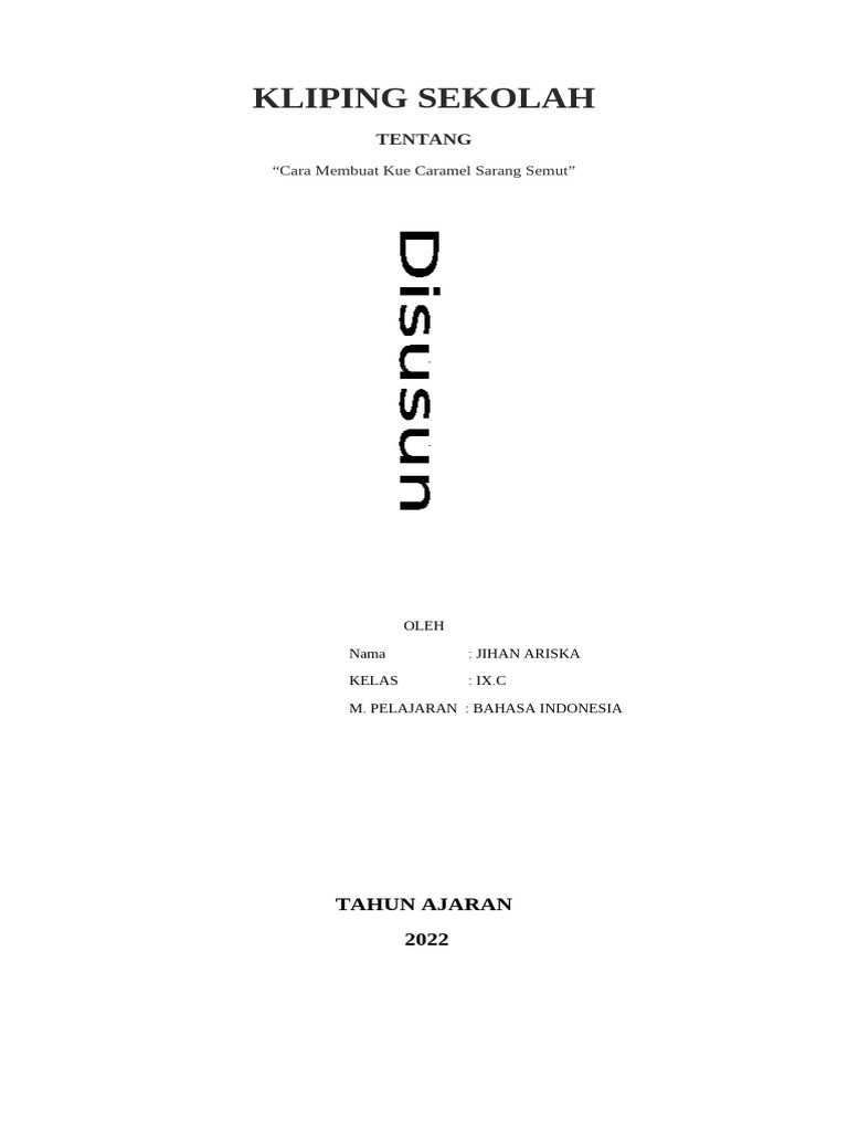 Kliping Sekolah Baru | PDF