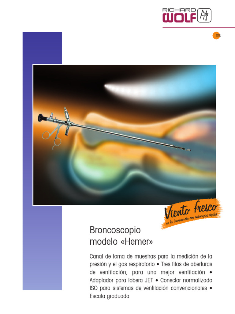 Broncoscopio Richard Wolf | PDF | Sistema respiratorio