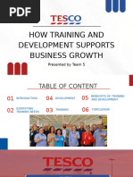Tesco Training and Development Insights | PDF | Leadership | Retail