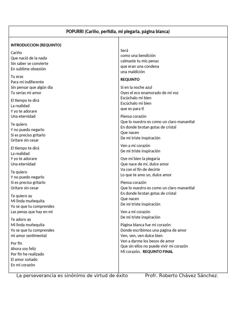 POPURRI | PDF | Amor