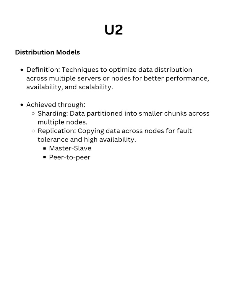 NoSQL - Unit 2 | PDF | Map Reduce | Replication (Computing) NoSQL - Unit 2 | PDF | Map Reduce | Replication (Computing)