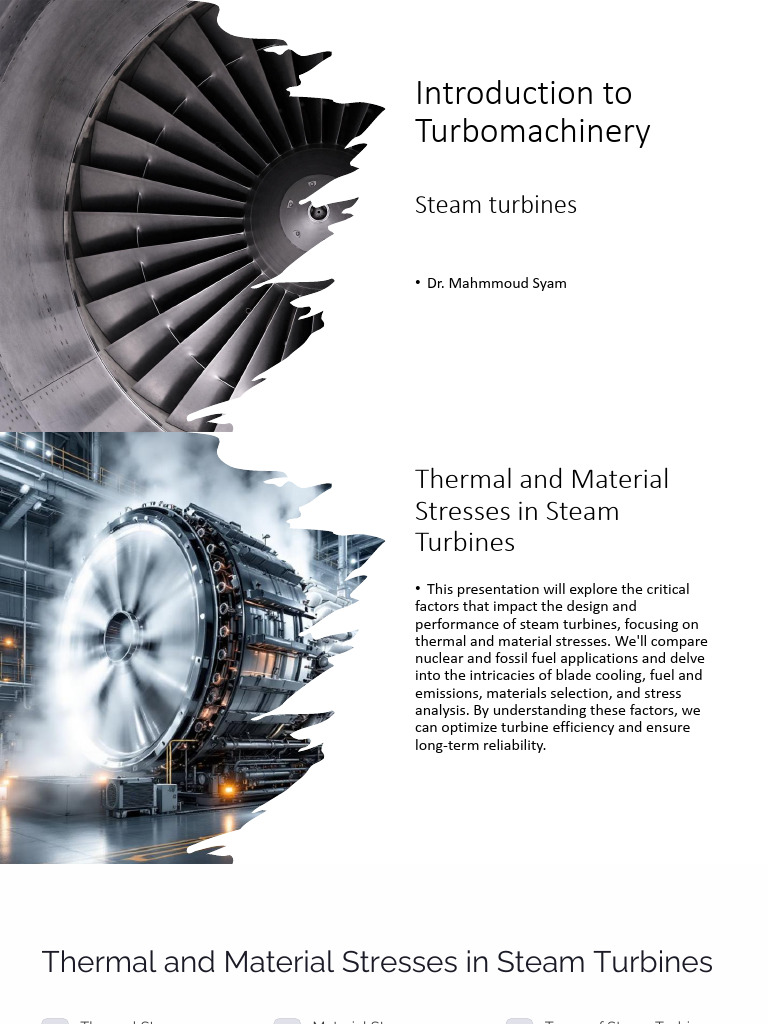 Thermal and Material Stresses in Steam Turbines | PDF | Bearing ...