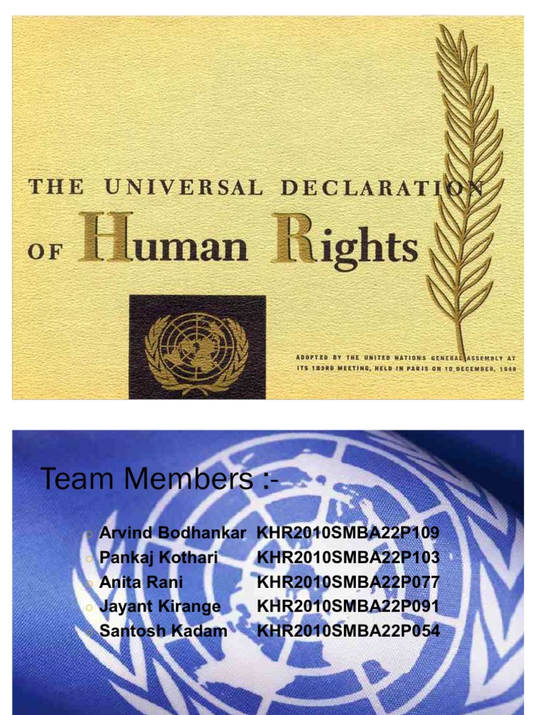 Universal Declaration of Human Rights | PDF | Social Science | Law