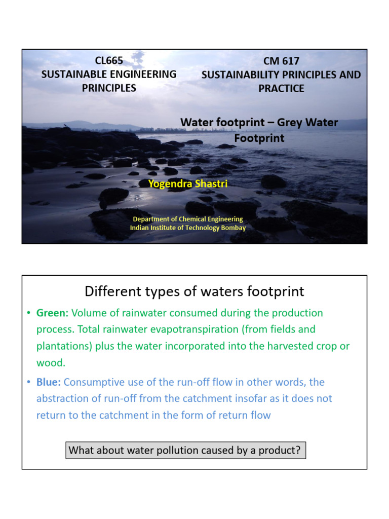 17 - Grey Water Footprint | PDF | Water | Natural Environment