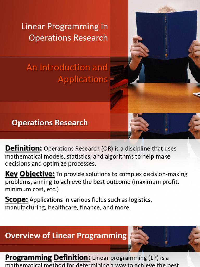 Rishabh Presentation | PDF | Linear Programming | Mathematical Optimization