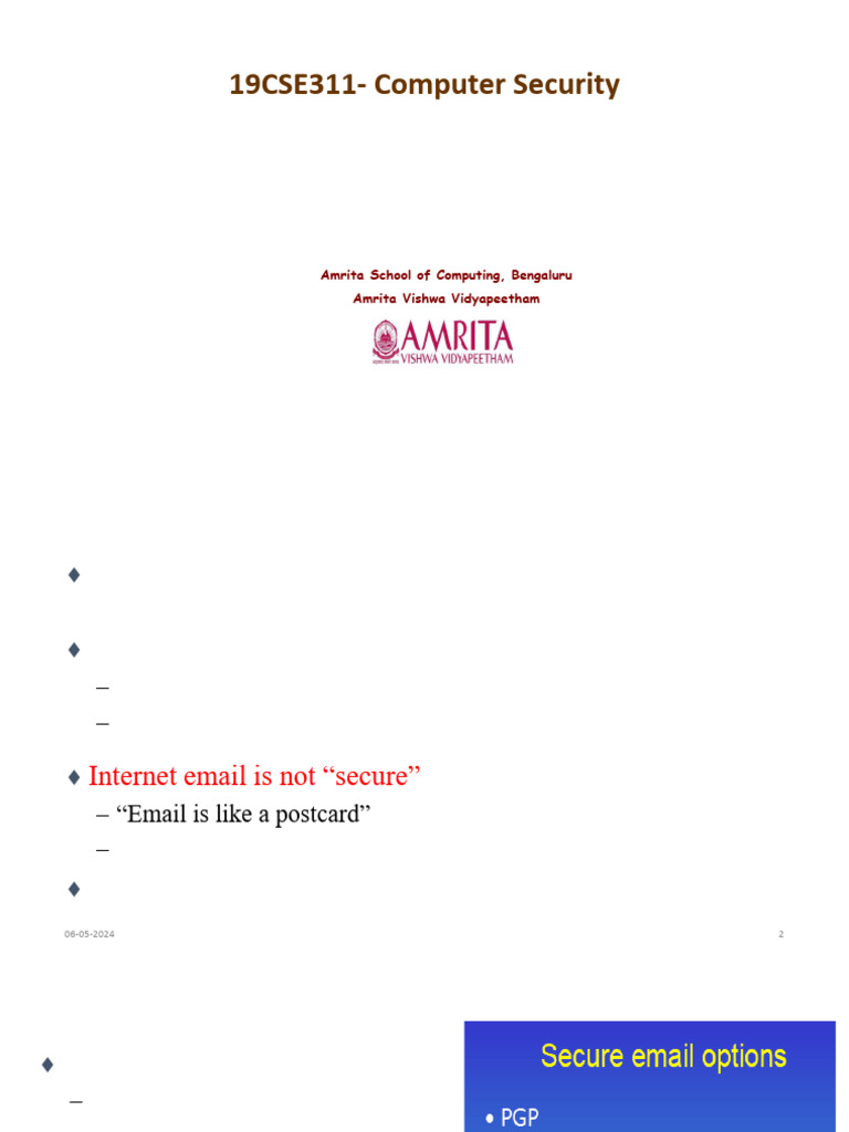 Email Security: PGP and S/MIME Overview | PDF | Relational Database ...