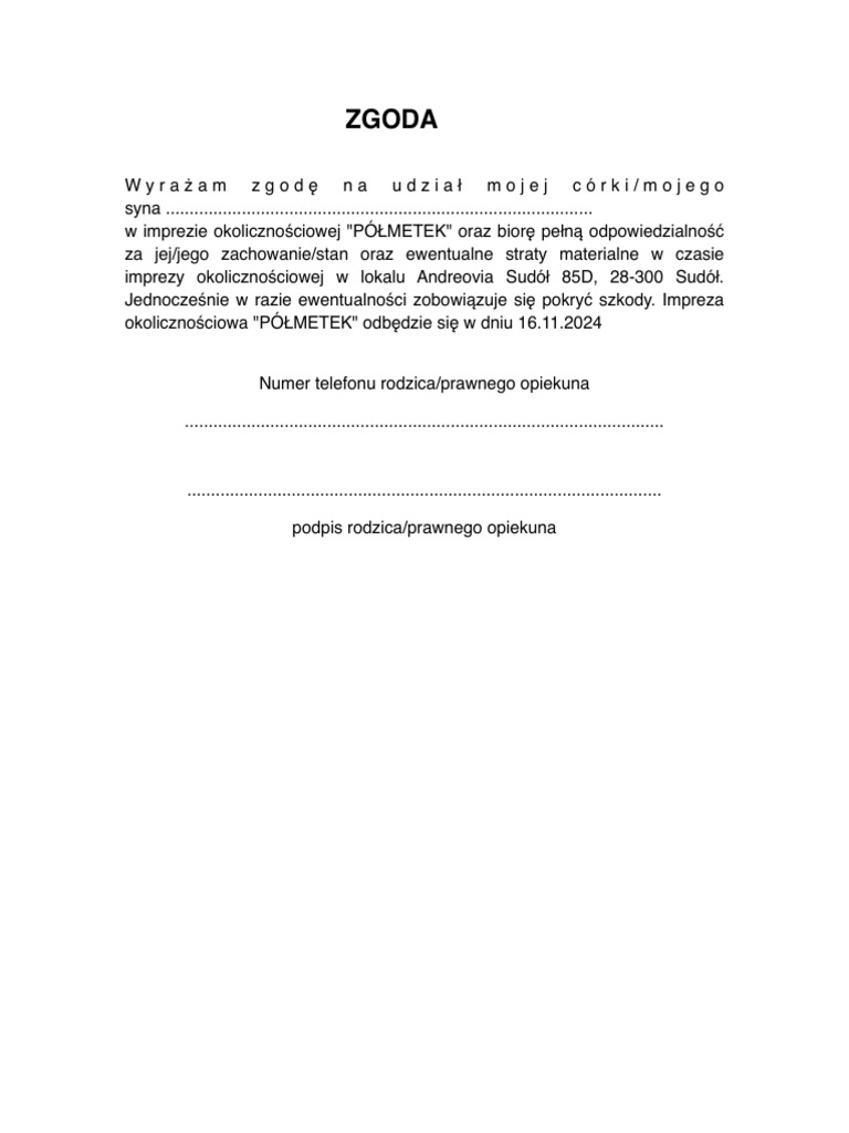 zgoda-półmetek | PDF