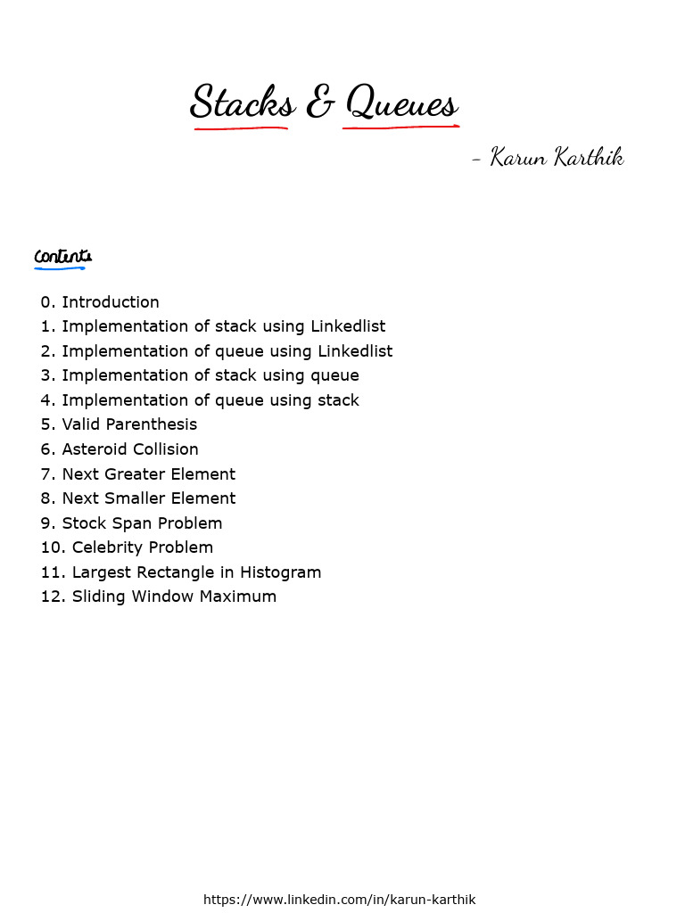 Stack and Queue Implementations | PDF