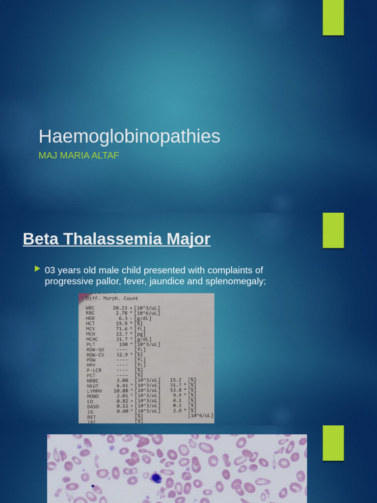 Haemoglobinopathies | PDF