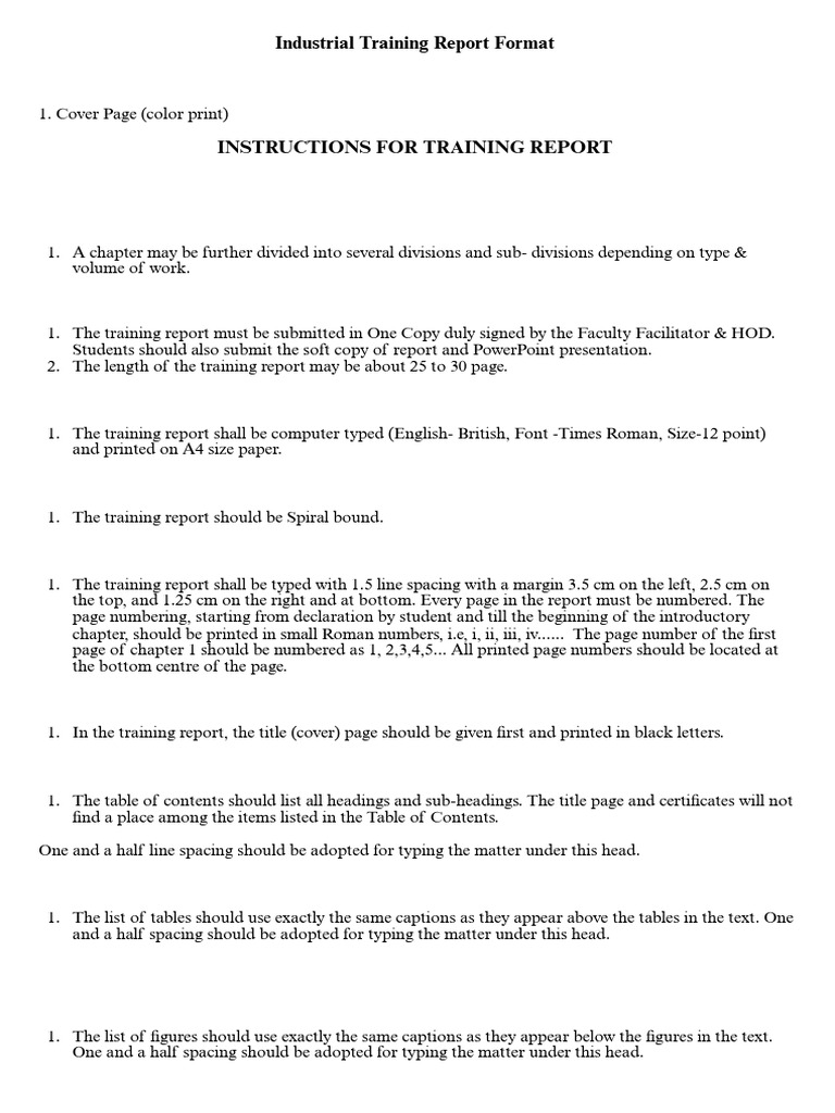 Industrial Training Report Format - Docx - 20241220 - 030936 - 0000 ...